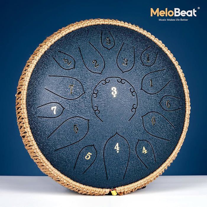 MeloBeat Tongue Drum Handpan - Tambour à Langue 12 Pouces 15 Notes ...