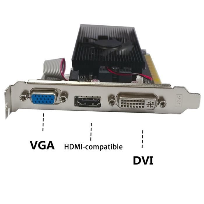 Carte Graphique GTX650 2G 2GB DDR5 128Bit 850-1250MHz PCI Express2.0 ...