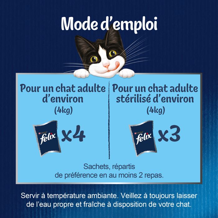 FELIX Tendres Effilés en Gelée - Sélection Mixte - 120x85g - Sachets ...