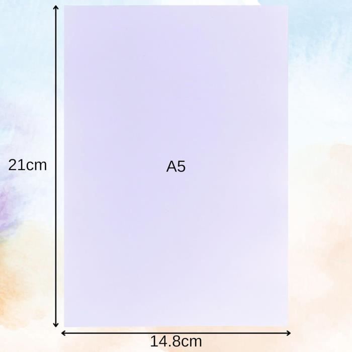 Ramette De 100 Feuilles De Papier Blanc A5 Lisse Pour Imprimante A5 80 ...