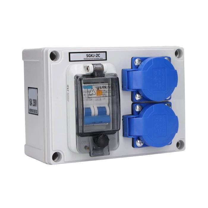 Prise Murale - FDIT - SGKJ-2C - 40A - Double Position - Disjoncteur ...