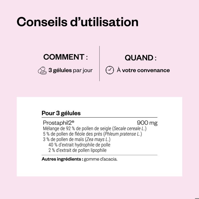 Prostaphil - Pollen de Seigle - Aide à Maintenir la Prostate et la ...