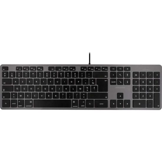 Clavier AZERTY USB Mac Touch Keyboard Gris Sidéral - Cdiscount Informatique