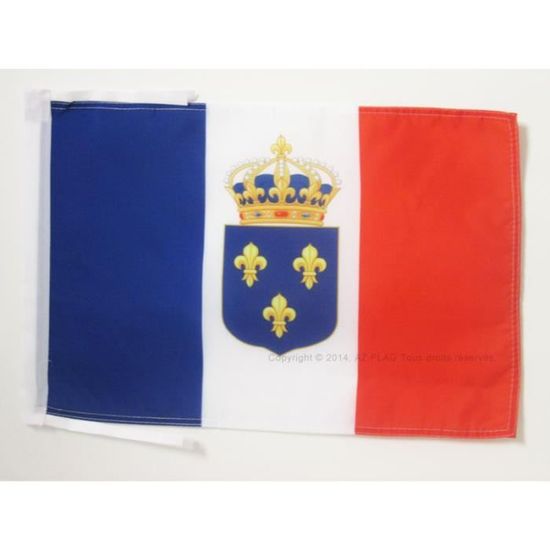 Drapeau Monarchie constitutionnelle française 45x30cm - Royaume de ...