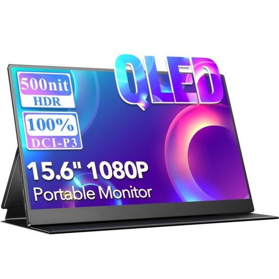 Écran Portable 15.6" - Cdisplay - QLED FHD 1080P Ecran Gaming PC ...