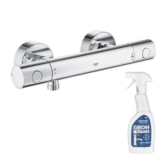 Mitigeur douche thermostatique GROHE Quickfix Precision Get + nettoyant ...