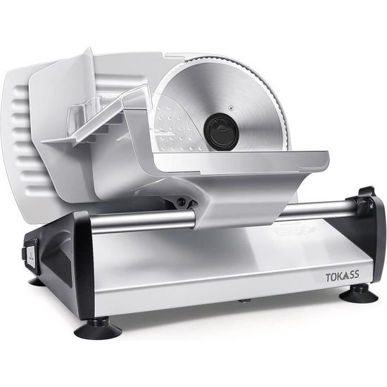 Trancheuse Électrique Tout Usage Inox - Robot Culinaire Réglable 0 À 15 ...