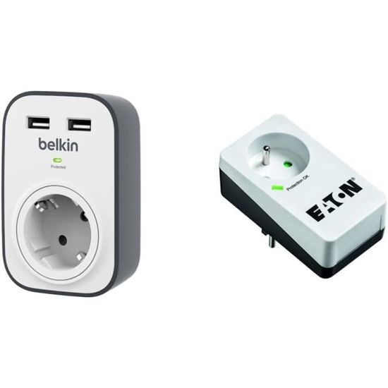 Bsv103Vf Noir, Blanc & Eaton Multiprise-Parafoudre - Eaton Protection ...