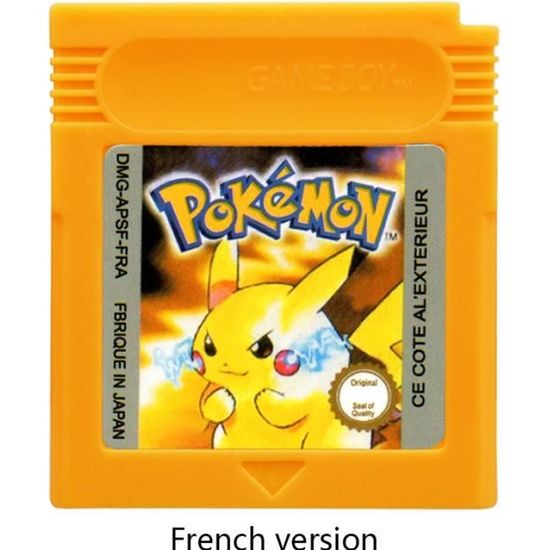 Jeu Pokémon Jaune Pour Gb Gbc. - Cdiscount Jeux vidéo