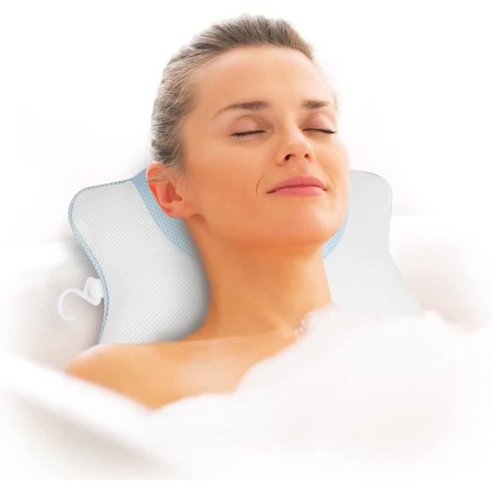 Oreiller de Bain Oreiller D'appui-tête de Bain Ergonomique Oreiller de ...