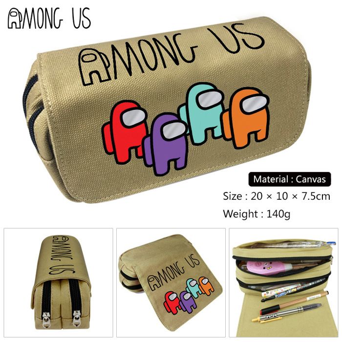 Trousse à crayons Among Us pour enfants, trousse en toile Imposter ...