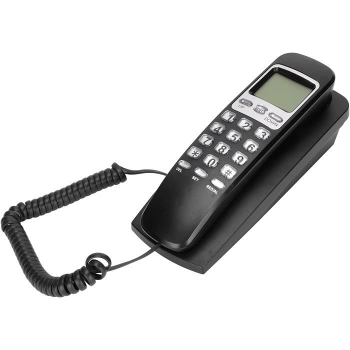 Téléphone Mural Filaire, Téléphone Filaire Portable Multifonctionnel ...