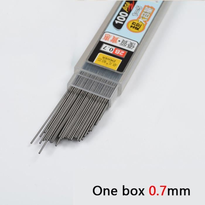 Mine de crayon critérium - 2B - 0,5/0,7 mm - 100 pièces - 4 couleurs ...