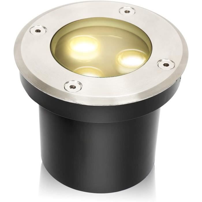 JAKGEJ-Spots à encastrer au sol à LED spots au sol ronds passables ...