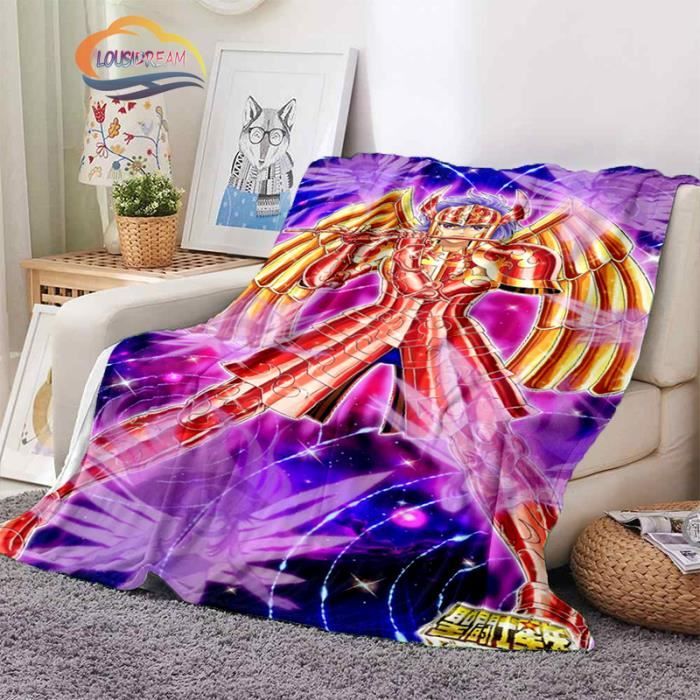 FLR-22088 Gold Saint Seiya series Classics Animated wool blanket ...
