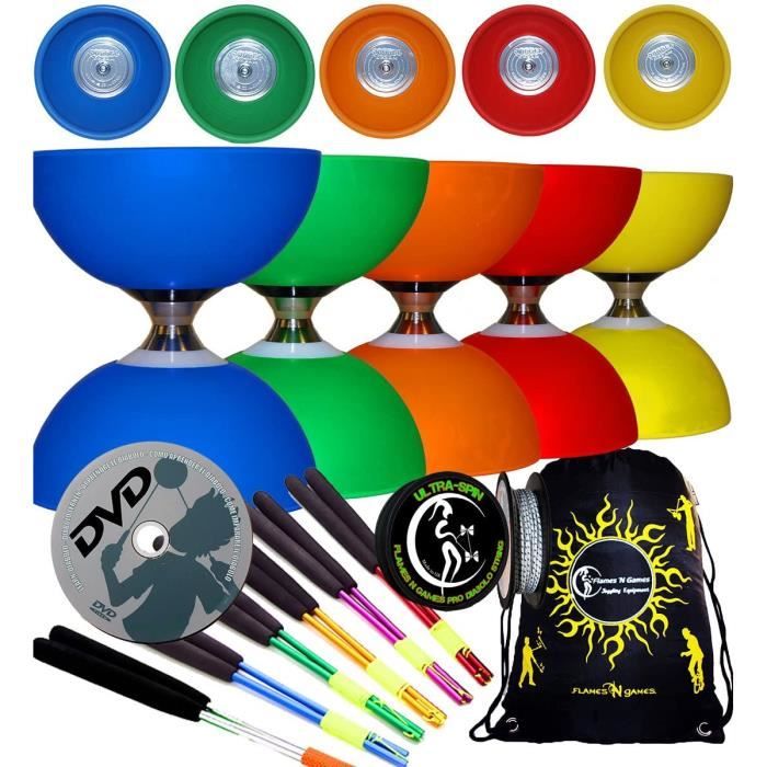 Juggle eam Cyclone Classic Diabolo Set + des Coloré Diablo Baguettes en ...