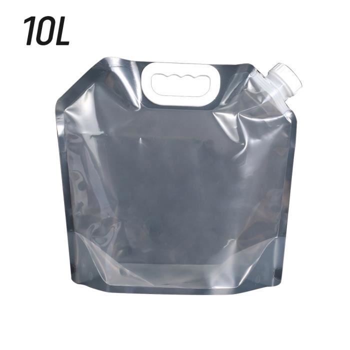 Poche eau,Sac d'eau pliable de 5l-10l,conteneur d'eau pour Camping en plein air,réservoir de ...