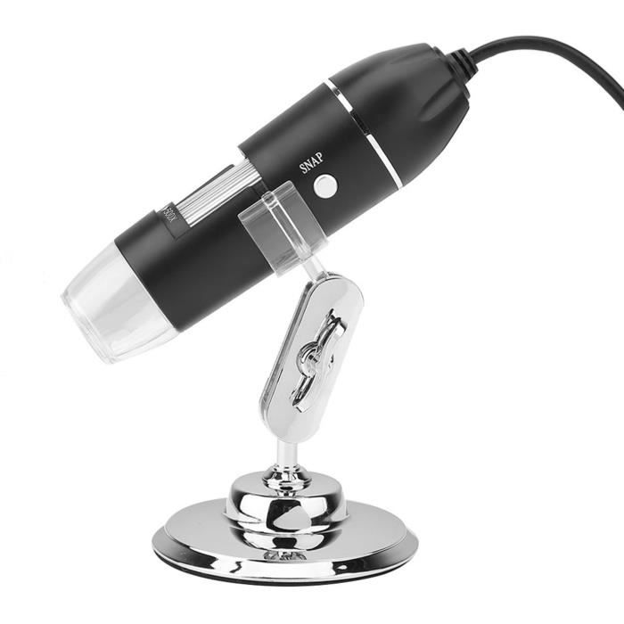 Cikonielf Microscope 500X Adjustable Focus Microscope, 2MP Computer ...