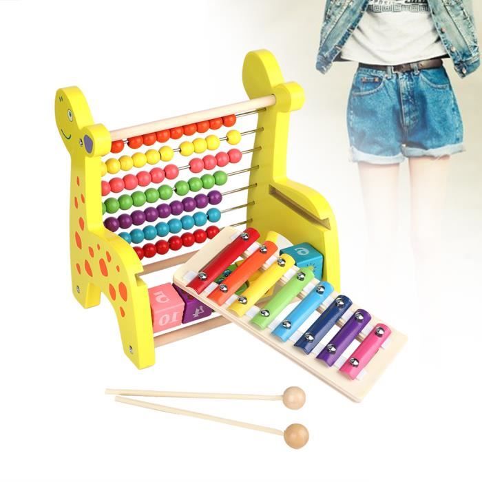 Abacus préscolaire, instrument en bois multifonctionnel, jouets ...