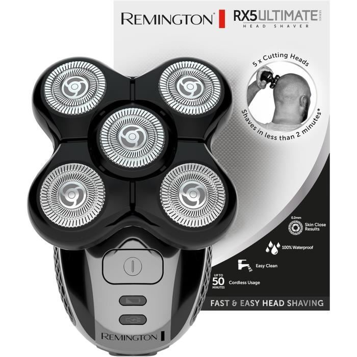 Rasoir électrique - REMINGTON - RX5 Ultimate - 5 têtes rotatives ...
