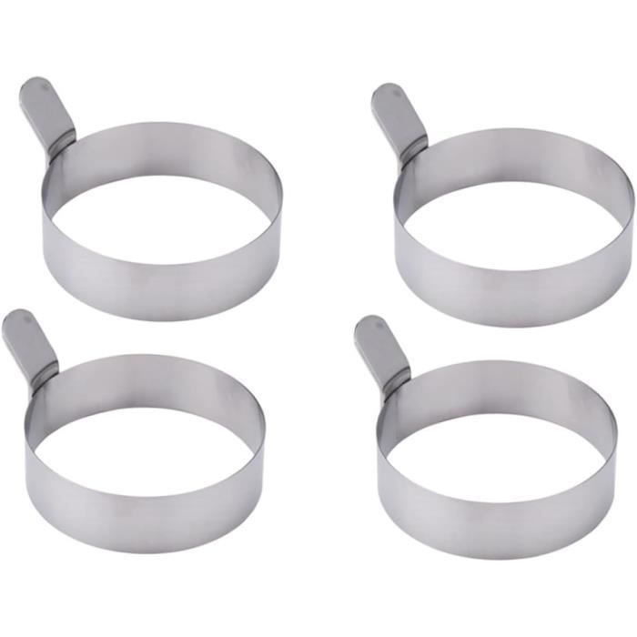 2 Pièces Sandwichs Aux Crêpes Pour Le Petit-Déjeuner Anneau De Fabricant D'Oeufs Rond Moule À ...