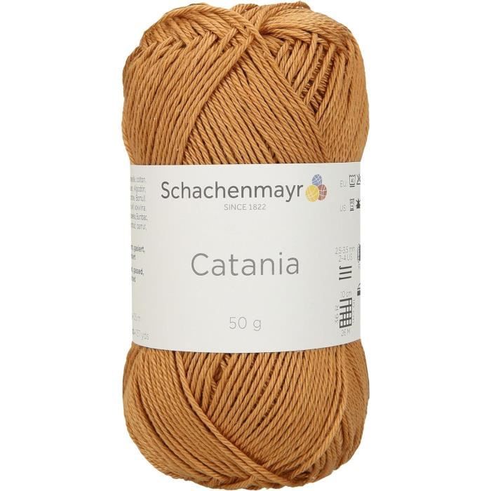 Schachenmayr Catania, 50 G De Fil À Tricoter Caramel[W775] - Cdiscount ...