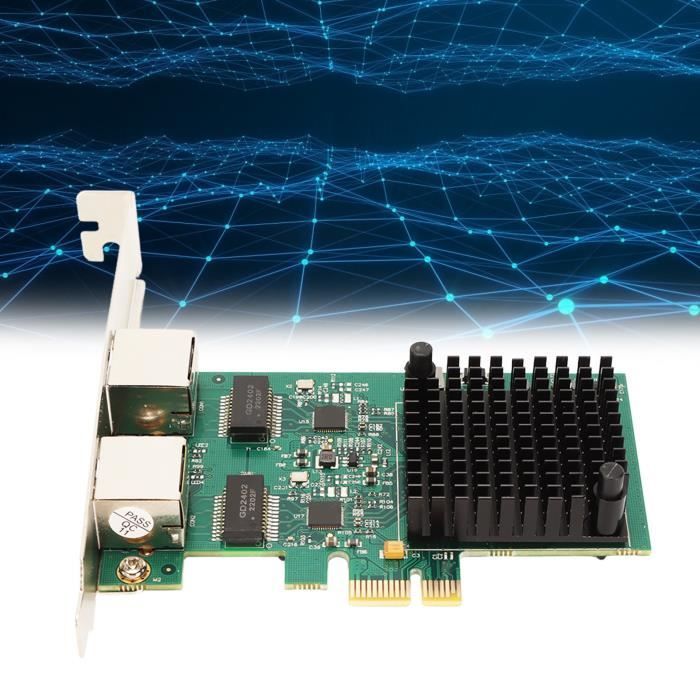 Carte réseau PCI Express X1 double port 2.5G RJ45 Ethernet LAN ...