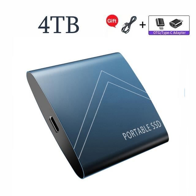 Disque dur externe,Blue 4TB--Disque dur externe Portable de grande ...
