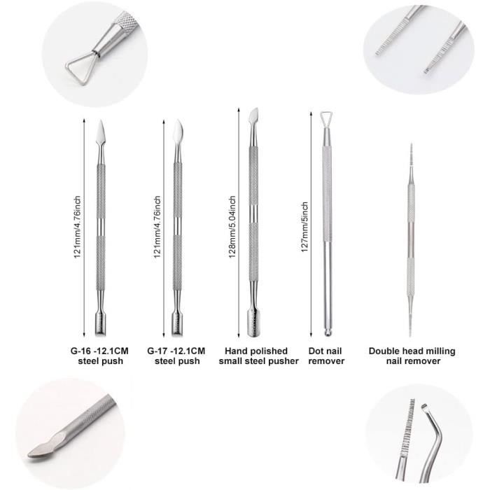Pousse Cuticules, Outils De Manucure Et De Pédicure, Lève Ongles À ...