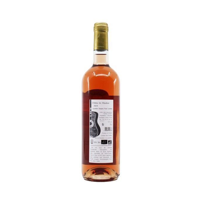 Château Miaudoux AOC Bergerac Rosé Bio 2024 75cl - La cave Cdiscount