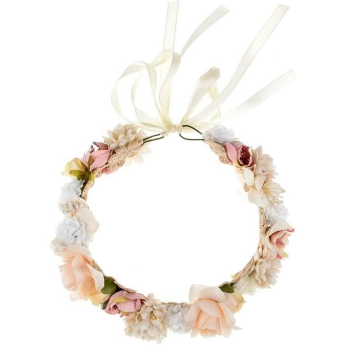 1 Pièce Mariage Floral Bandeau, Mariage Nuptiale Fleur Couronne ...