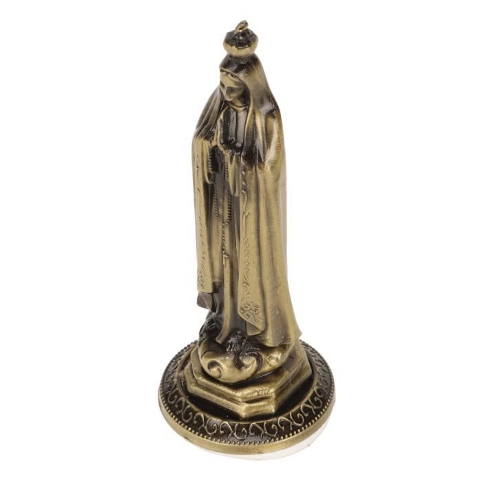 Mini statue vierge - EJ.LIFE - Sculptée à la main - Métal - 9x3,5x3,5 ...