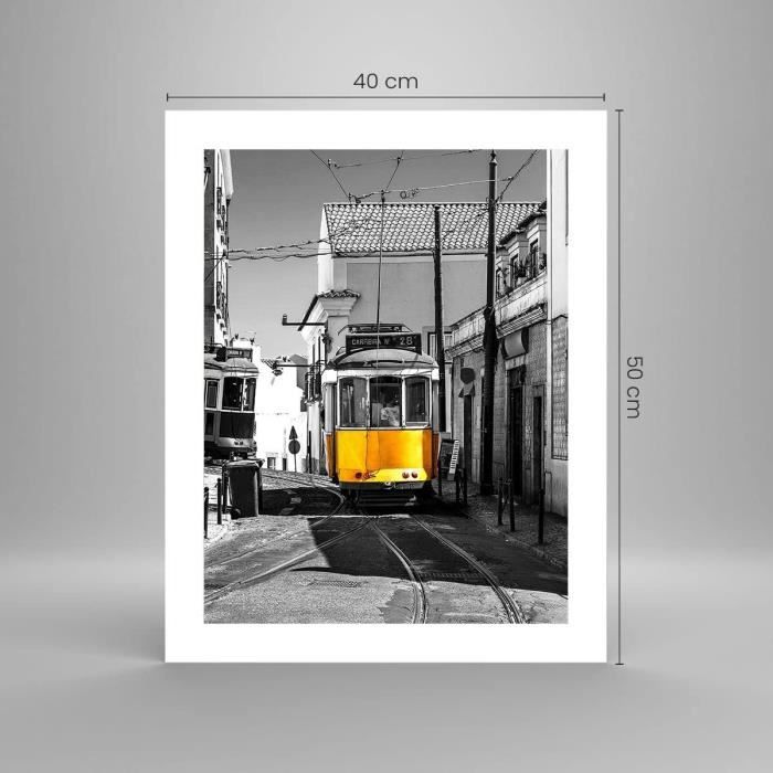 Affiche Decoration Murale Moderne Poster sans Cadre 40x50cm Tram ...