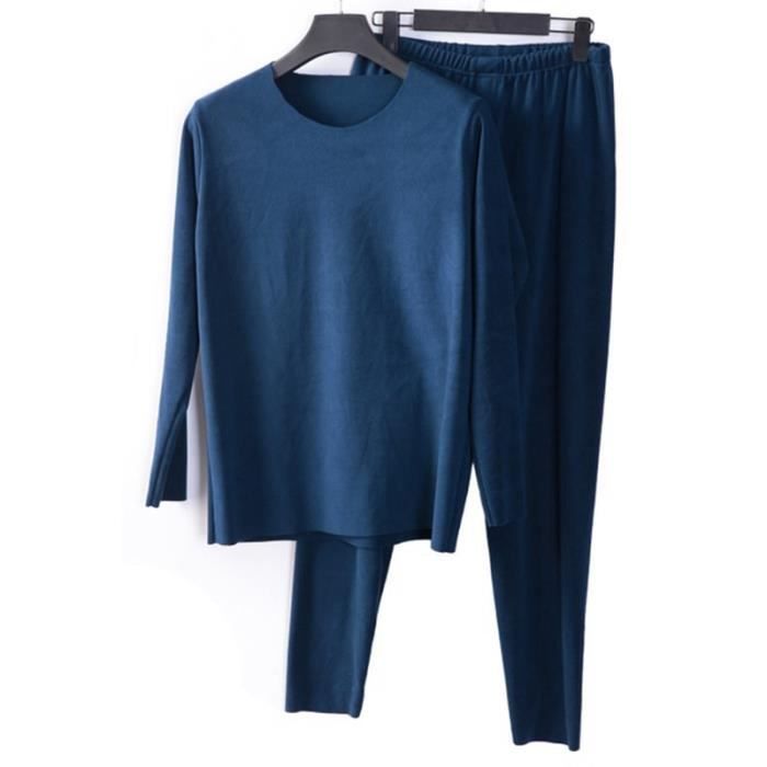 String-tanga,Ensemble de sous-vêtements thermiques en velours ...