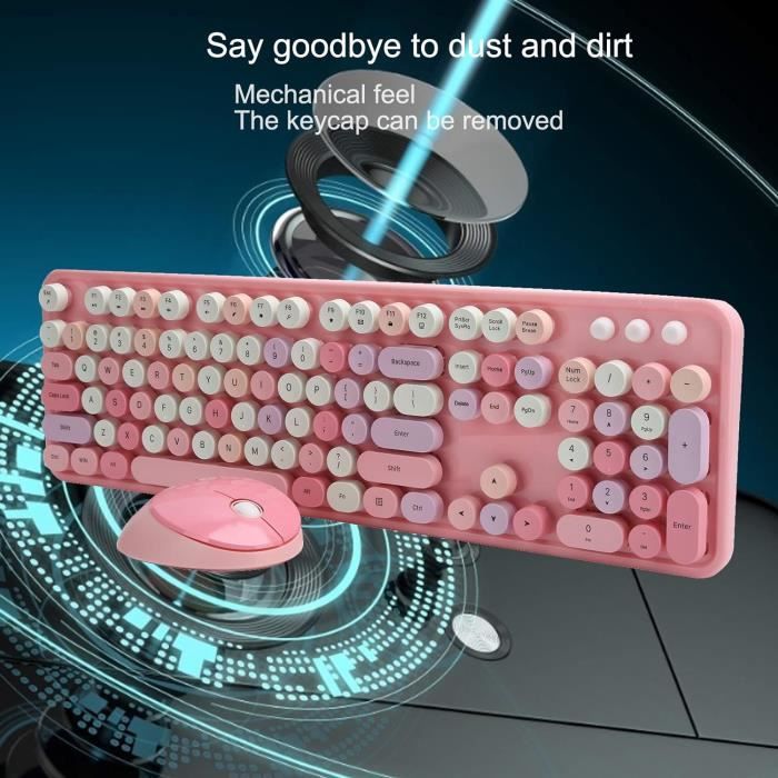 2.4Ghz Wireless 104 Key Keyboard And Mouse Combo Set Office Desktop ...