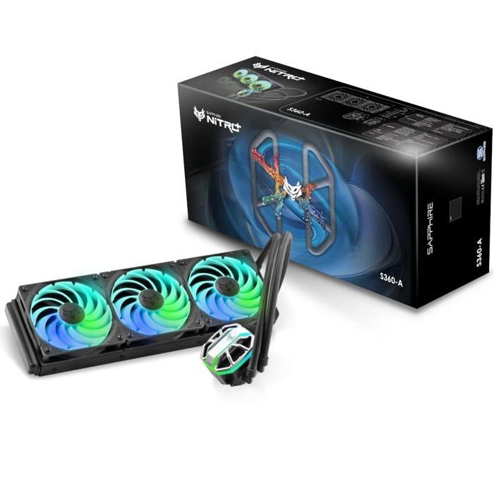 Raffreddatore AIO - Sapphire - Nitro+ S360-A - 360mm - RGB - Compatible ...