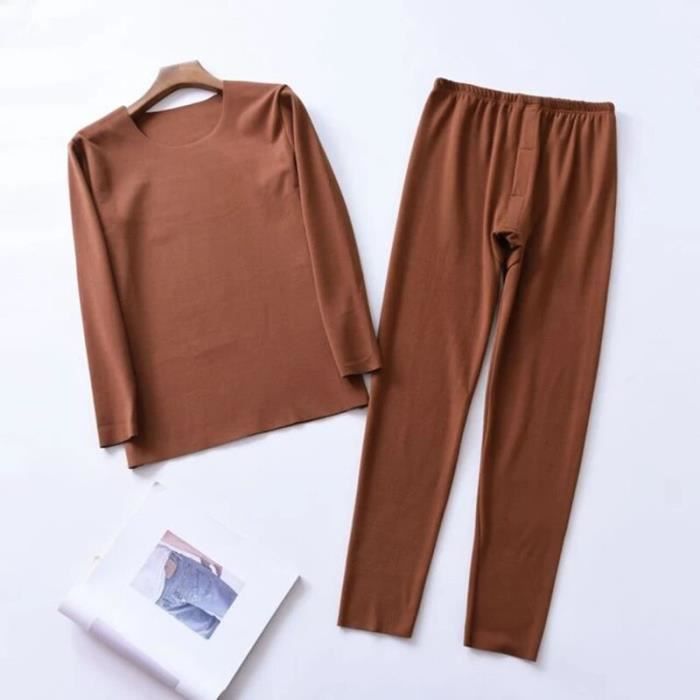 String-tanga,Ensemble de sous-vêtements thermiques en velours ...