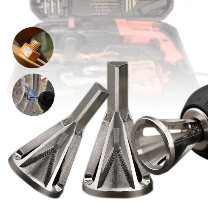 Outil d'ébavurage triangle en acier inoxydable - GYROOR - Perceuse 1PC ...