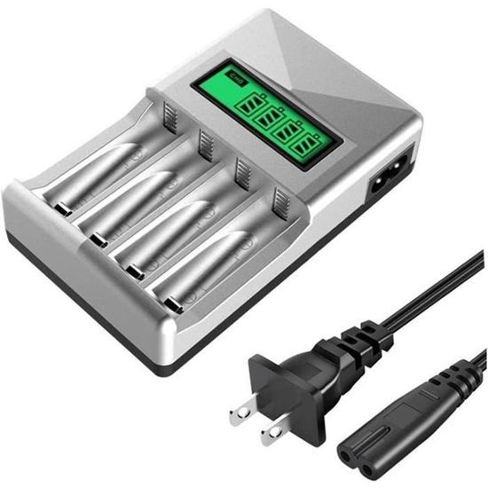 Kasu chargeur de batterie lcd affichage avec 4 emplacements smart ...