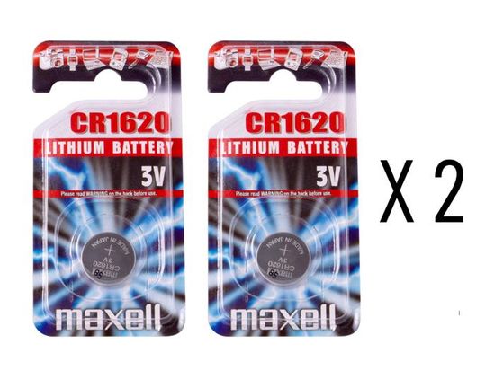 2 x Piles boutons Lithium CR1620 (2×1) MAXELL - Cdiscount Bricolage