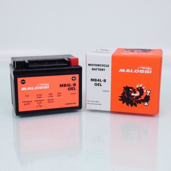Batterie Malossi Pour Scooter Beta 50 Ark Lc Serie K 2004 à 2008 Yb4l B