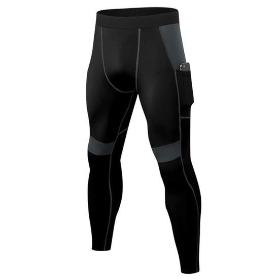 Pantalon de compression Homme Fitness Stretch avec poches - Marque ...