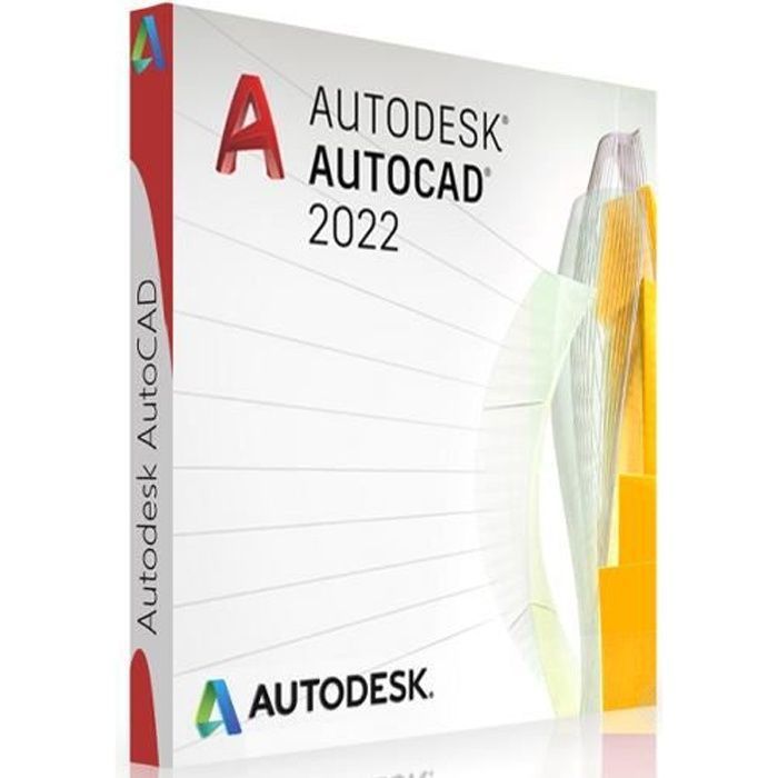 Autodesk – AutoCad 2022 Logiciel Pour Windows Ordinateur 2022 Version ...