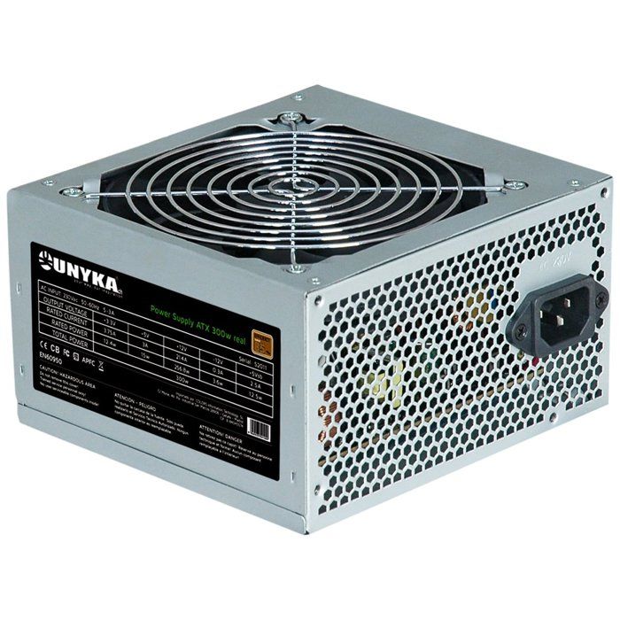 Alimentation ATX - UNYKAch - ATX 300W - 300W - Aluminium - PFC Actif ...
