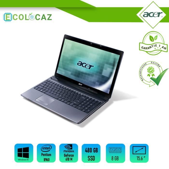 Ordinateur Portable ACER aspire 5750zg windows 7 - Cdiscount Informatique