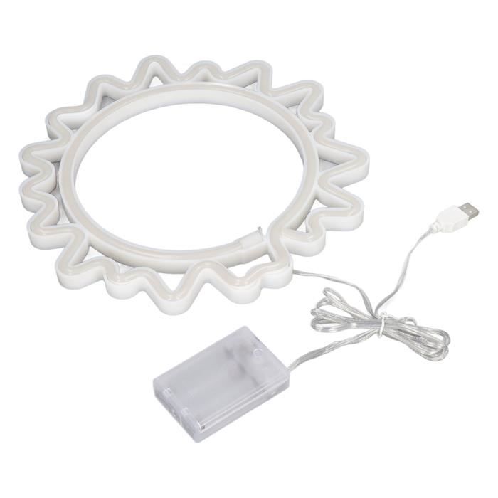 Akozon LED Sun Neon Light Soleil néon lumière signe USB Rechargeable à ...