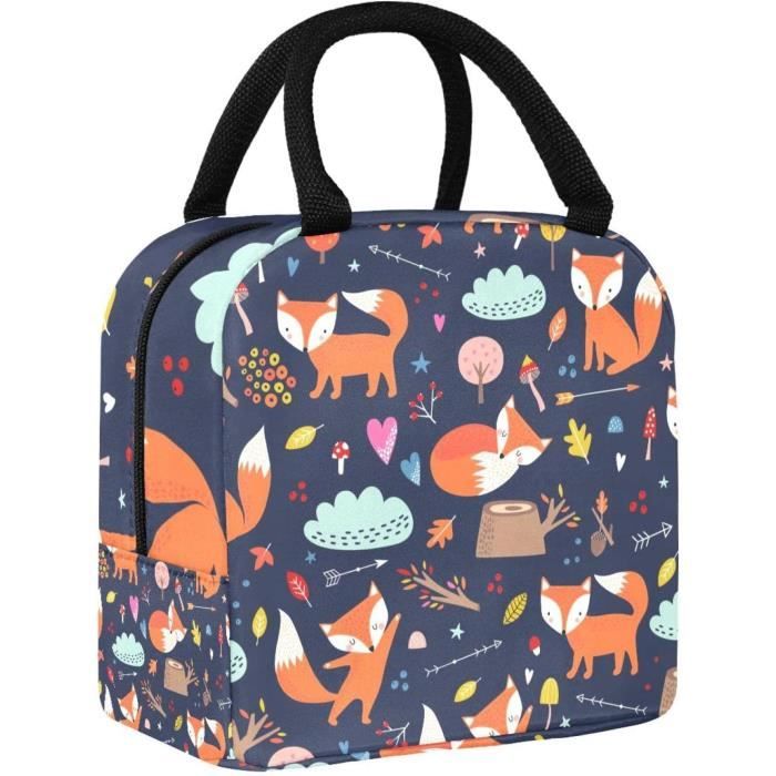 Sac À Lunch Renard Dessin Animé Comique Pour Femmes-Hommes - Boîte À ...