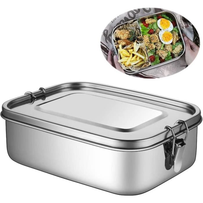 Lunch Box Inox 800 Ml Avec Compartiment Amovible Bento Box En Métal ...