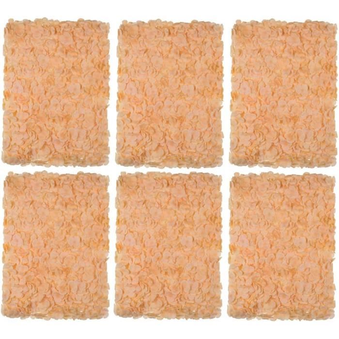 Mur De Fleurs Artificielles Interieur - 6 Pcs Champagne Panneau Mur ...