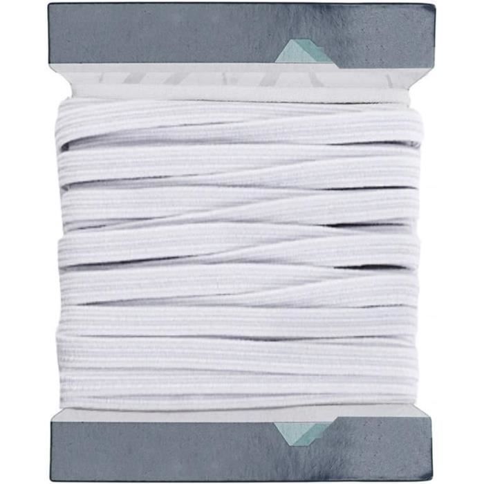 6mm Large Elastic Cordon, Finition Lisse, Fort et Extensible Elastic ...